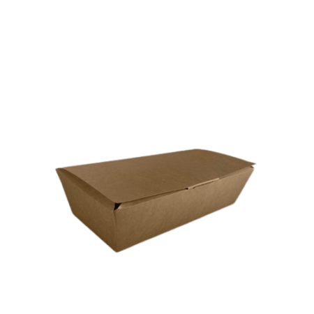 Kraft Hinged Take Away Food Container - ecoworldpack.co.uk