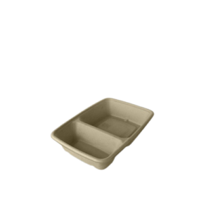 Sabert 2 Compartment Rectangular Pulp Container - ecoworldpack.co.uk