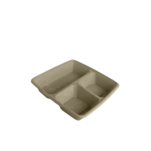 Sabert 3 Compartment Large Square Pulp Container [900ml][500ml,200ml ...